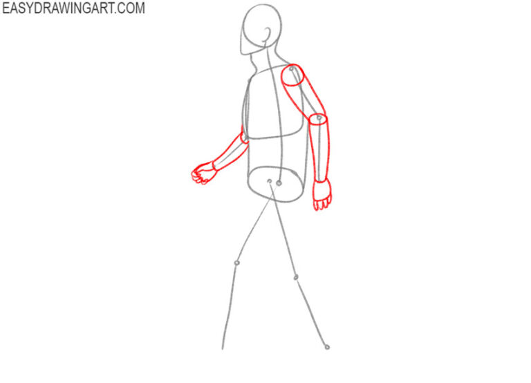 How to Draw a Walking Person - Easy Drawing Art
