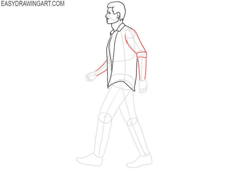 How to Draw a Walking Person - Easy Drawing Art