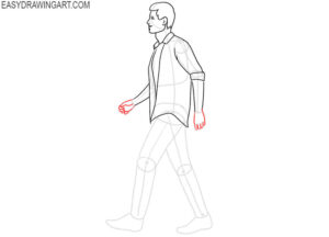 How to Draw a Walking Person - Easy Drawing Art