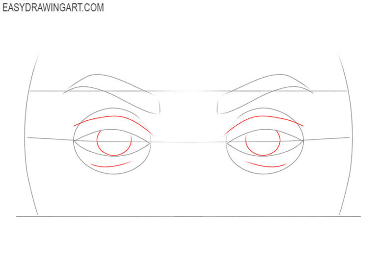 How to Draw Eyes with Glasses - Easy Drawing Art