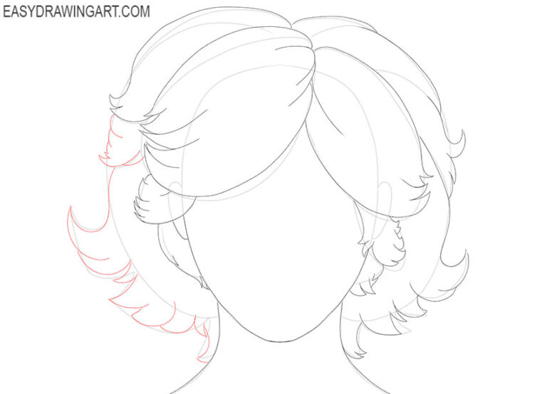 How to Draw Fluffy Hair - Easy Drawing Art