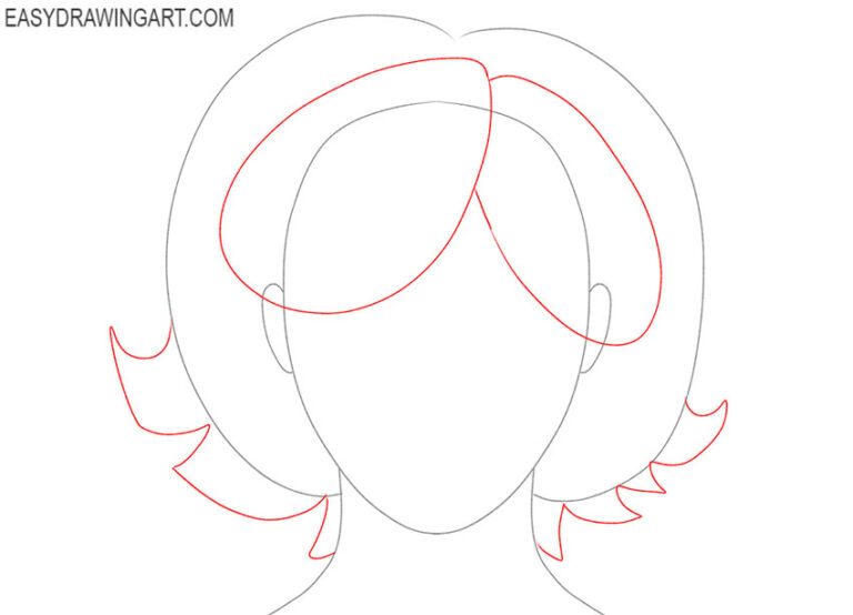 How to Draw Fluffy Hair - Easy Drawing Art