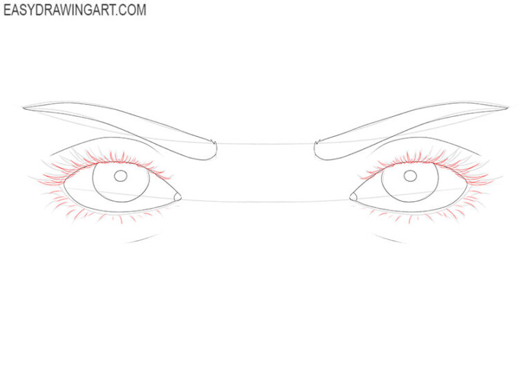How to Draw Girl Eyes - Easy Drawing Art
