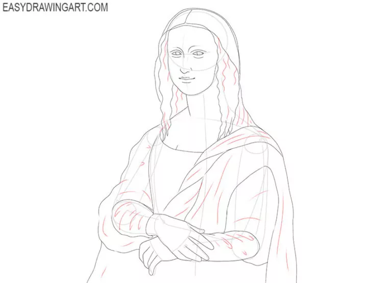 How to Draw Mona Lisa - Easy Drawing Art