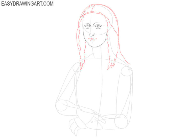How to Draw Mona Lisa - Easy Drawing Art