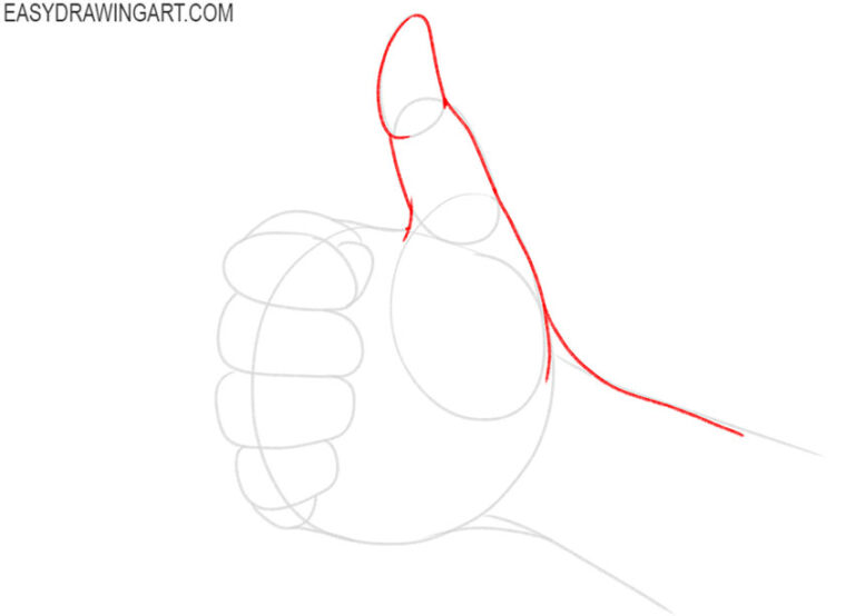 How to Draw Thumbs Up - Easy Drawing Art