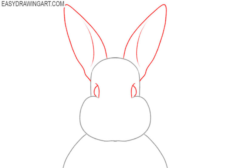 How to Draw a Rabbit Face - Easy Drawing Art
