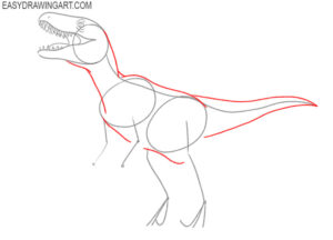 How to Draw a Raptor - Easy Drawing Art