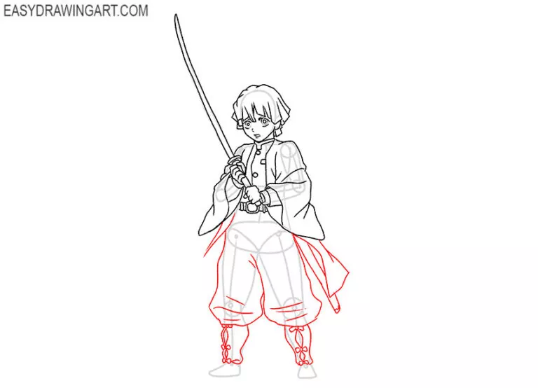 How to Draw Zenitsu - Easy Drawing Art