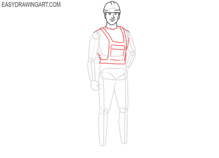 How to Draw a Builder - Easy Drawing Art
