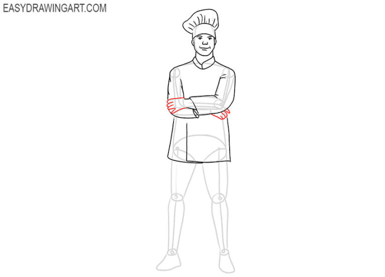 How to Draw a Cook - Easy Drawing Art