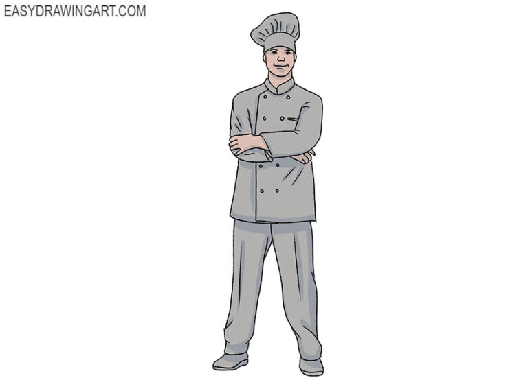 How to Draw a Cook - Easy Drawing Art