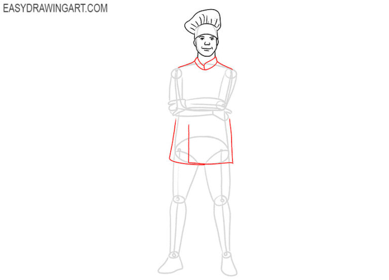 How to Draw a Cook - Easy Drawing Art