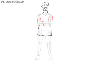 How to Draw a Cook - Easy Drawing Art