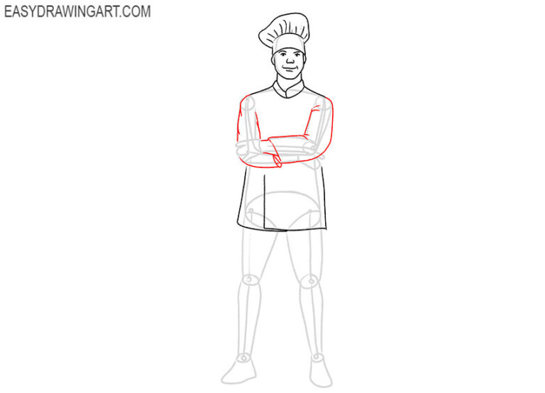 How to Draw a Cook - Easy Drawing Art