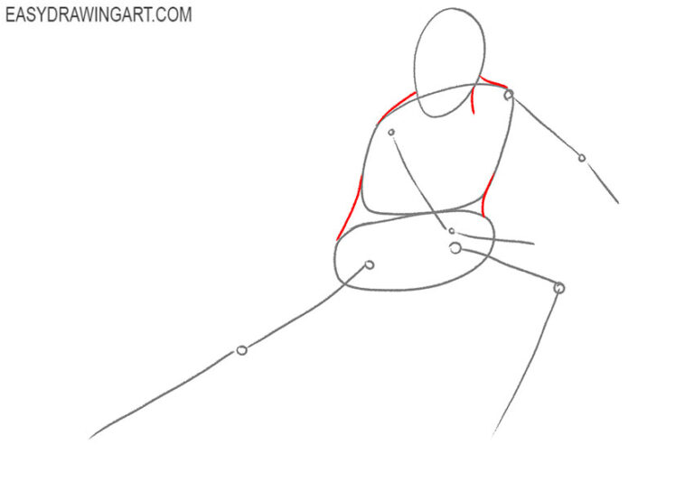 How to Draw a Cricketer - Easy Drawing Art
