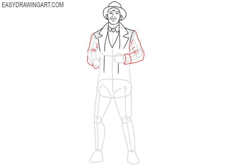 How to Draw a Gangster - Easy Drawing Art