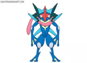 How to Draw Ash Greninja - Easy Drawing Art