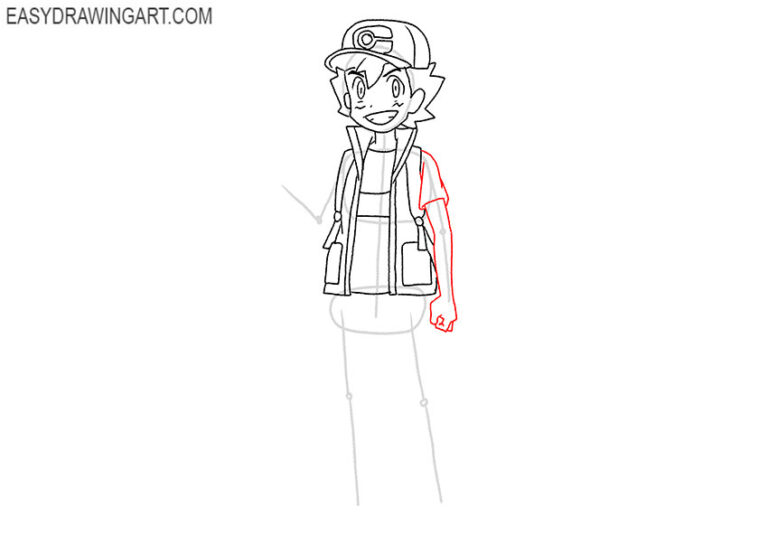 How to Draw Ash Ketchum - Easy Drawing Art