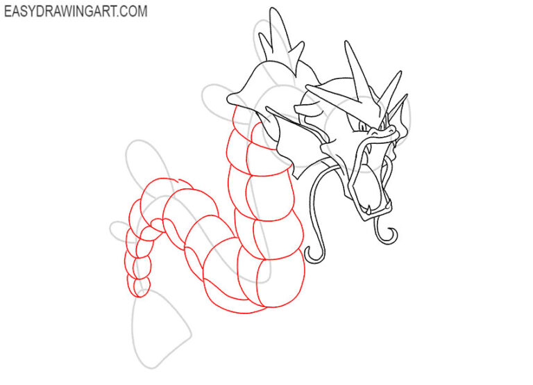 How to Draw Gyarados - Easy Drawing Art