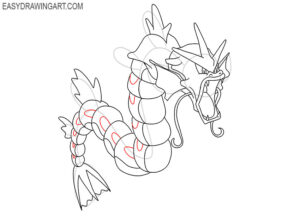 How to Draw Gyarados - Easy Drawing Art
