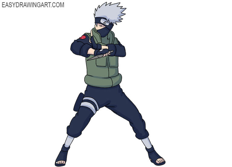 How to Draw Kakashi - Easy Drawing Art