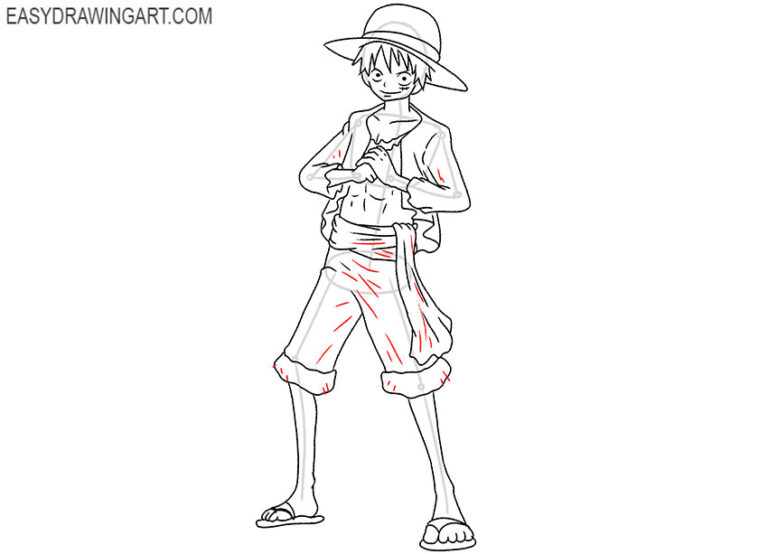 How to Draw Luffy - Easy Drawing Art