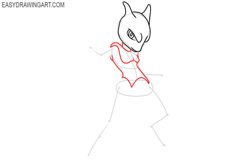 How to Draw Mewtwo - Easy Drawing Art