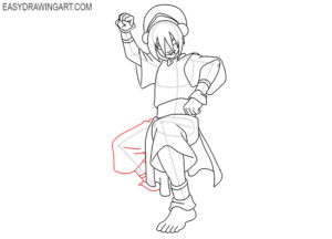 How to Draw Toph - Easy Drawing Art