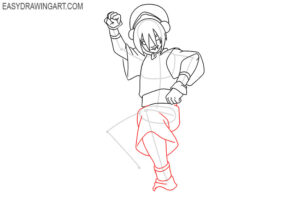 How to Draw Toph - Easy Drawing Art