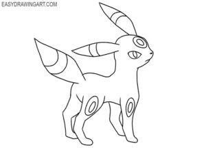 How to Draw Umbreon - Easy Drawing Art