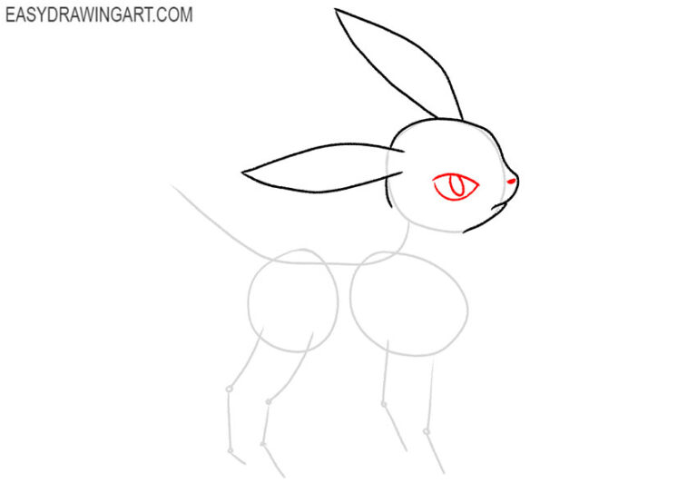 How to Draw Umbreon - Easy Drawing Art