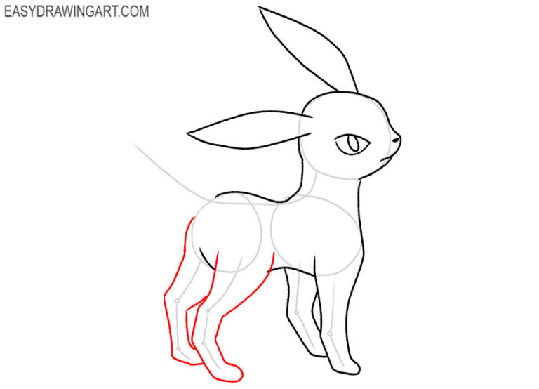 How to Draw Umbreon - Easy Drawing Art