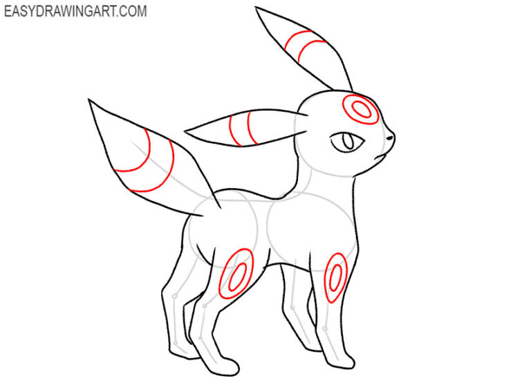 How to Draw Umbreon - Easy Drawing Art