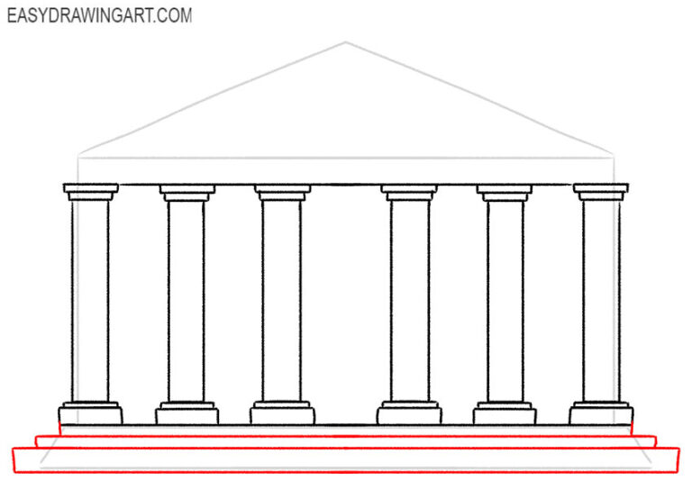 How to Draw a Bank - Easy Drawing Art