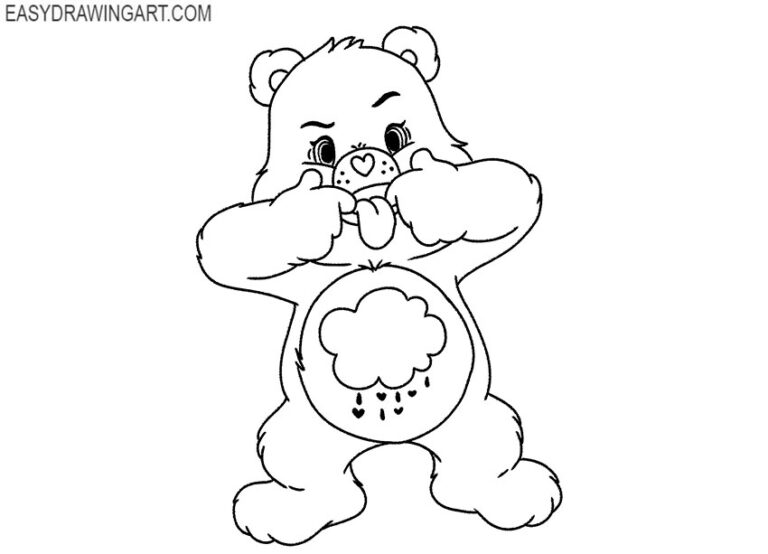 How to Draw a Care Bear - Easy Drawing Art