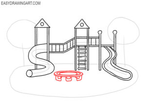 How to Draw a Playground - Easy Drawing Art
