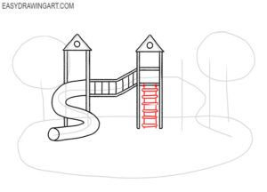 How to Draw a Playground - Easy Drawing Art