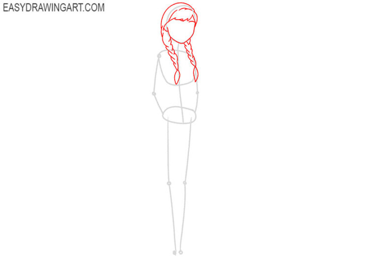 How to Draw Anna from Frozen - Easy Drawing Art