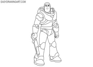 How to Draw Buzz Lightyear - Easy Drawing Art