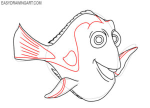 How to Draw Dory - Easy Drawing Art