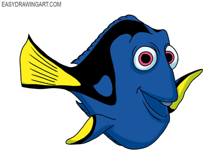 How to Draw Dory - Easy Drawing Art