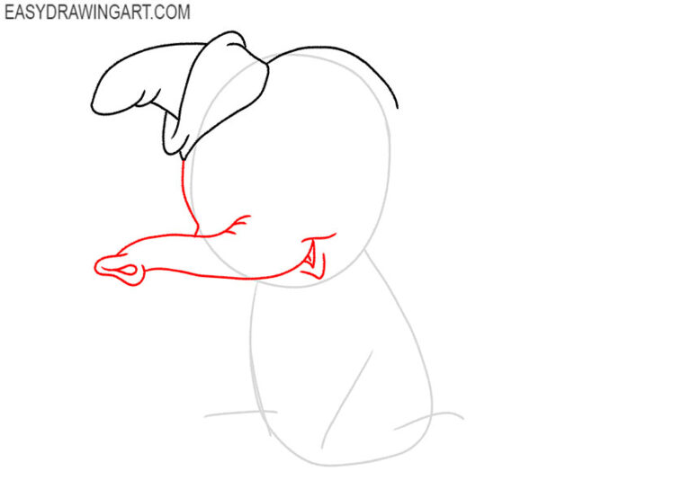 How to Draw Dumbo - Easy Drawing Art