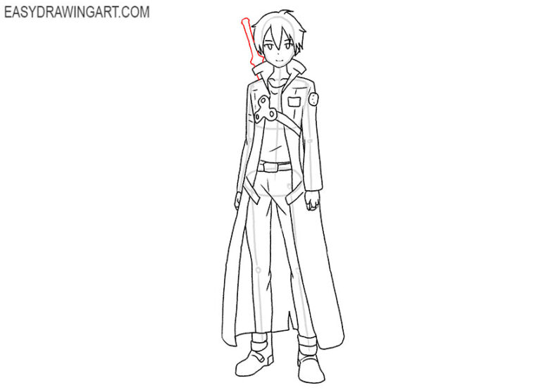 How to Draw Kirito - Easy Drawing Art