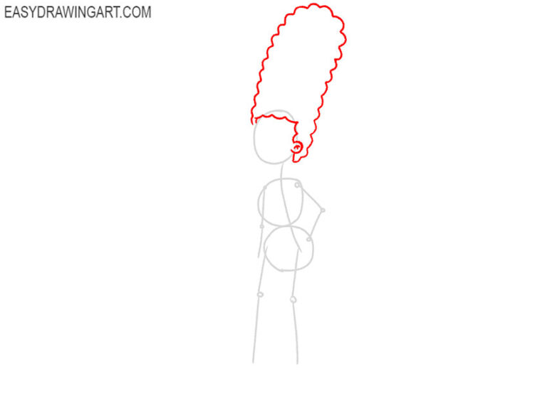 How to Draw Marge Simpson - Easy Drawing Art
