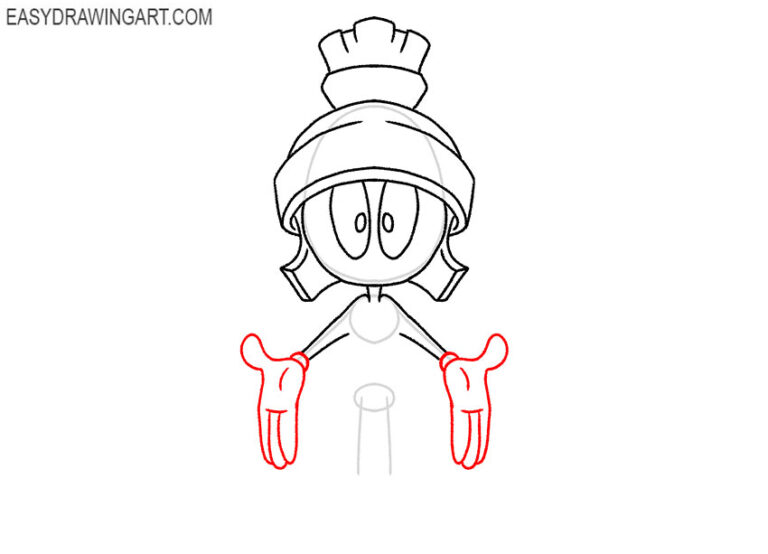 How to Draw Marvin the Martian - Easy Drawing Art