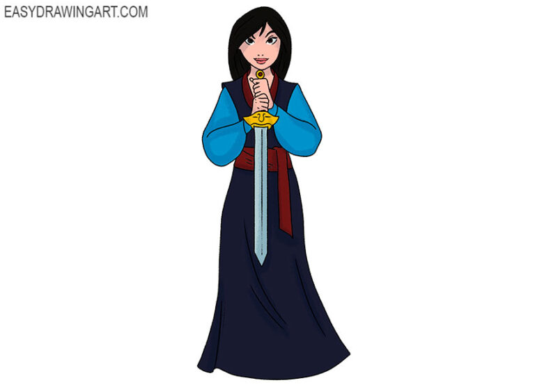 How to Draw Mulan - Easy Drawing Art