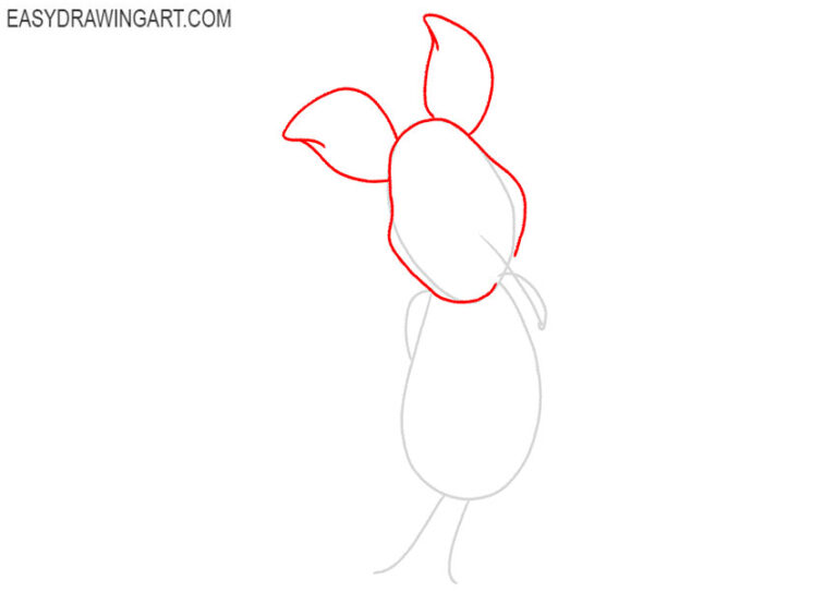 How to Draw Piglet - Easy Drawing Art