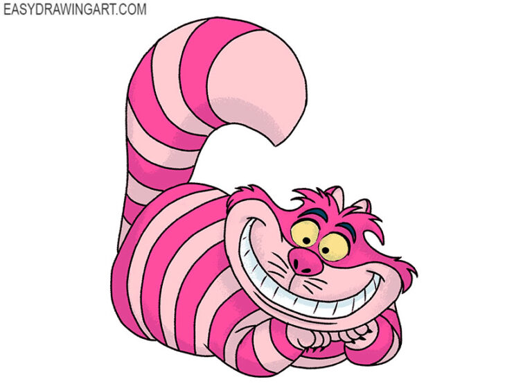 How to Draw the Cheshire Cat - Easy Drawing Art
