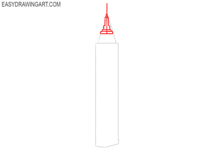 How to Draw the Empire State - Easy Drawing Art